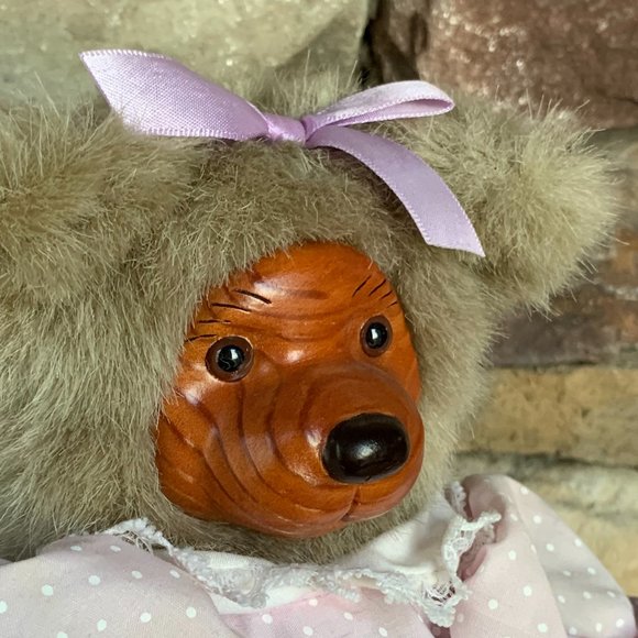 Robert Raikes | Toys | Vtg Robert Raikes Bear Cookie Tan Fur Wood 989 ...